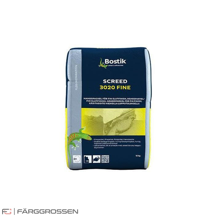 BOSTIK SCREED 3020 FINE - GOLVSPACKEL FIN | Färggrossen.nu